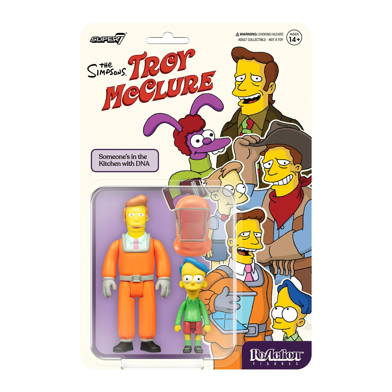 日本代購代標第一品牌【樂淘letao】－The Simpsons ReAction Troy McClure Someone's in the Kitchen with DNA Figures ...