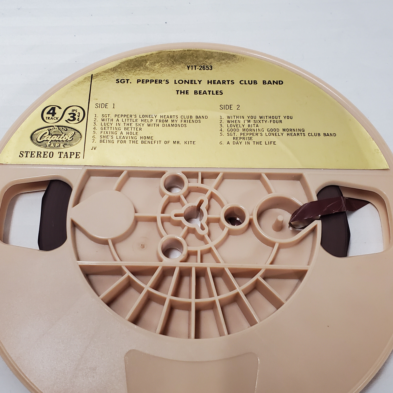 代購代標第一品牌－樂淘letao－1967 THE BEATLES 3-3/4 IPS Sgt. Pepper 4 Track Reel To Reel Tape Y1T 2653 海外 即決