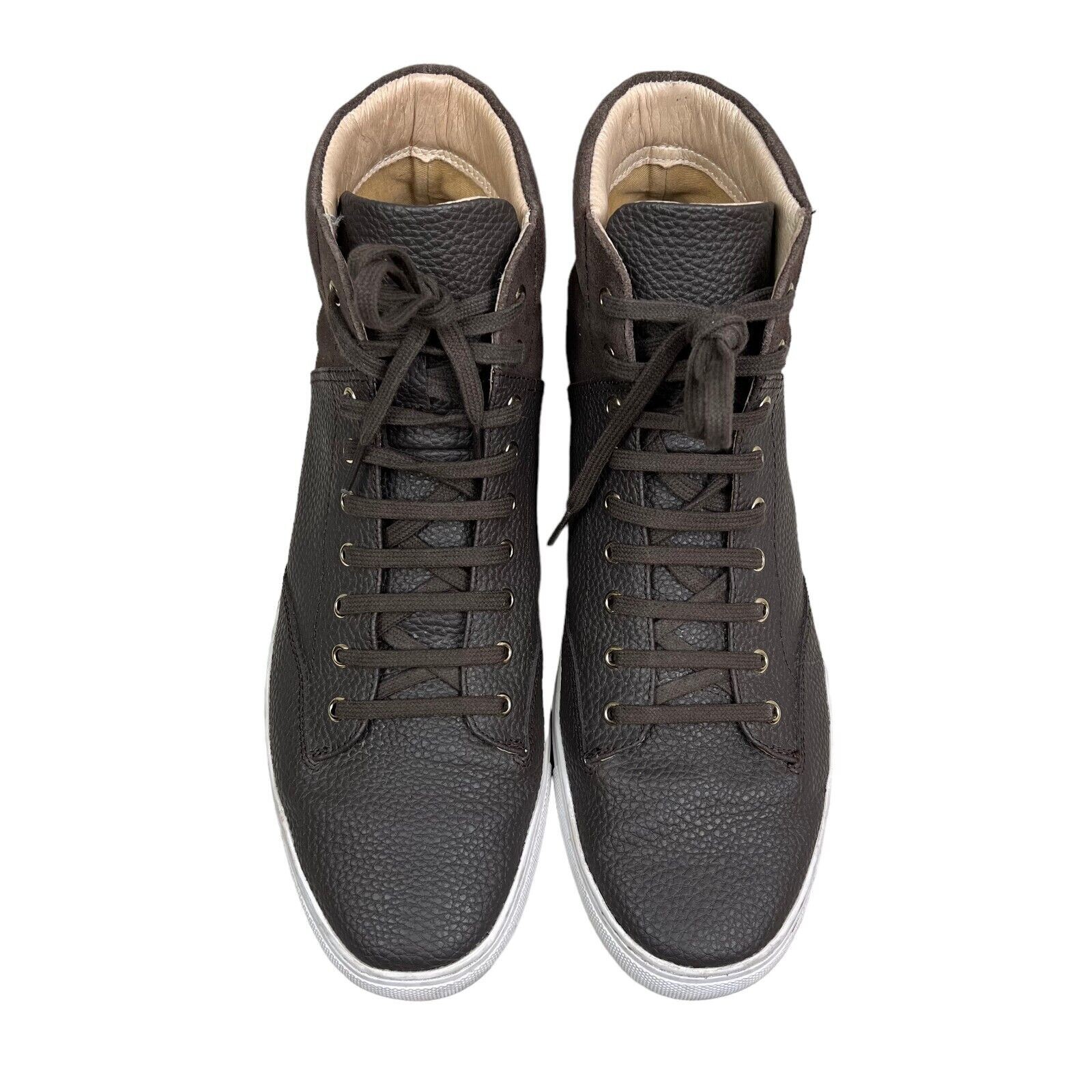 日本代購代標第一品牌【樂淘letao】－TCG Porter スニーカーs ブラウン Pebbled レザー High Top Lace Up Men's Size US 12 海外 即決