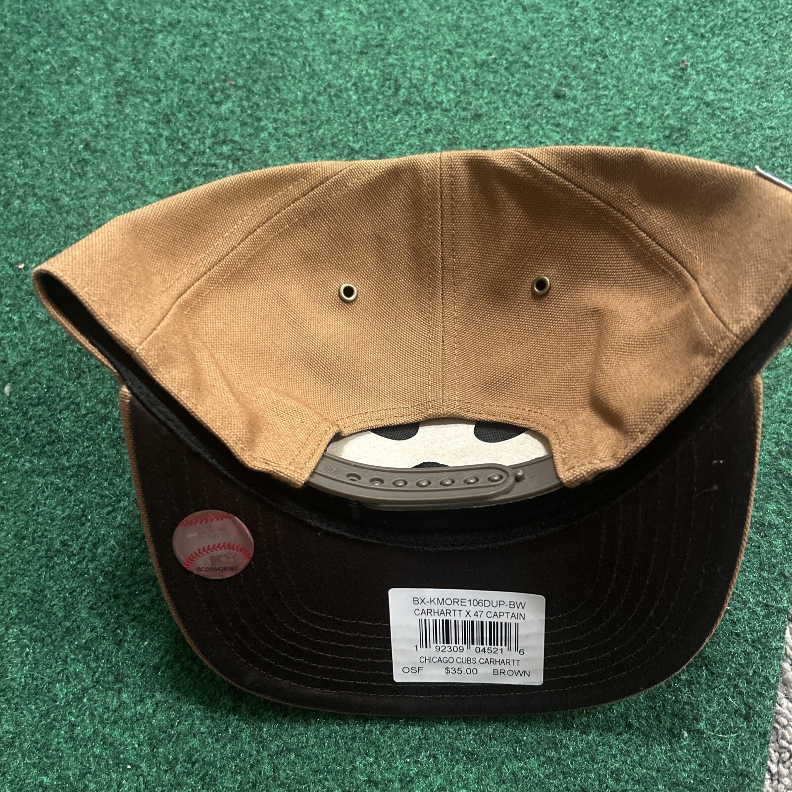 日本代購代標第一品牌【樂淘letao】－47 Brand X Carhartt Chicago Cubs Captain Snapback Hat Carhartt Brown NWT 海外 即決