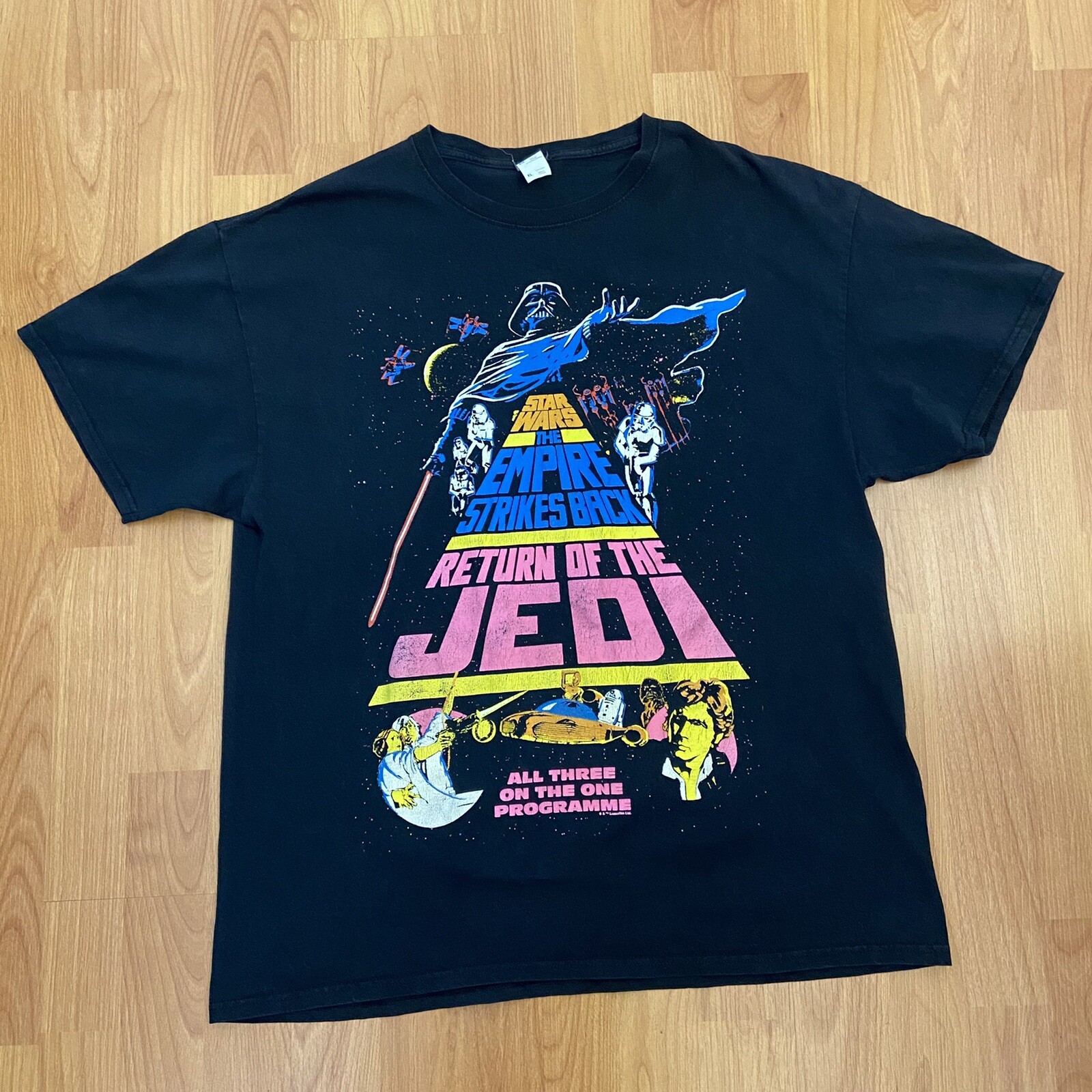 代購代標第一品牌－樂淘letao－Vintage Lucas Films Men’s Star Wars, Empire Strikes Back & Return Jedi Tshirt ...