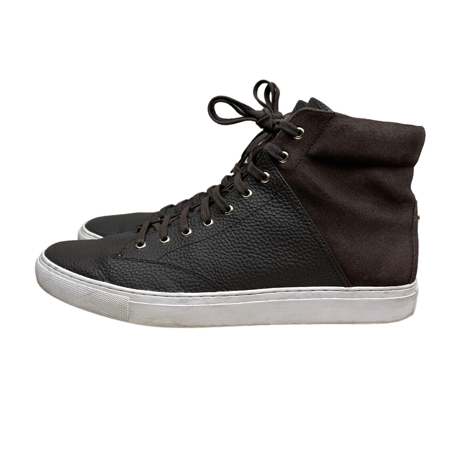 日本代購代標第一品牌【樂淘letao】－TCG Porter スニーカーs ブラウン Pebbled レザー High Top Lace Up Men's Size US 12 海外 即決
