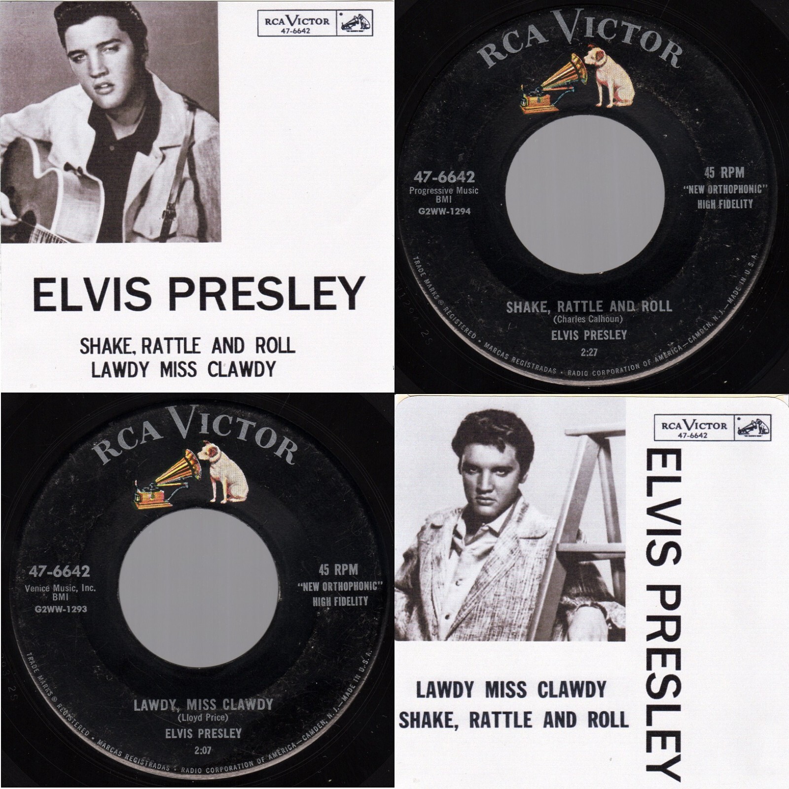 日本代購代標第一品牌【樂淘letao】－NM/EX エルヴィス・プレスリー "Shake Rattle and Roll/Lawdy Miss Clawdy" RCA Victor 47 ...