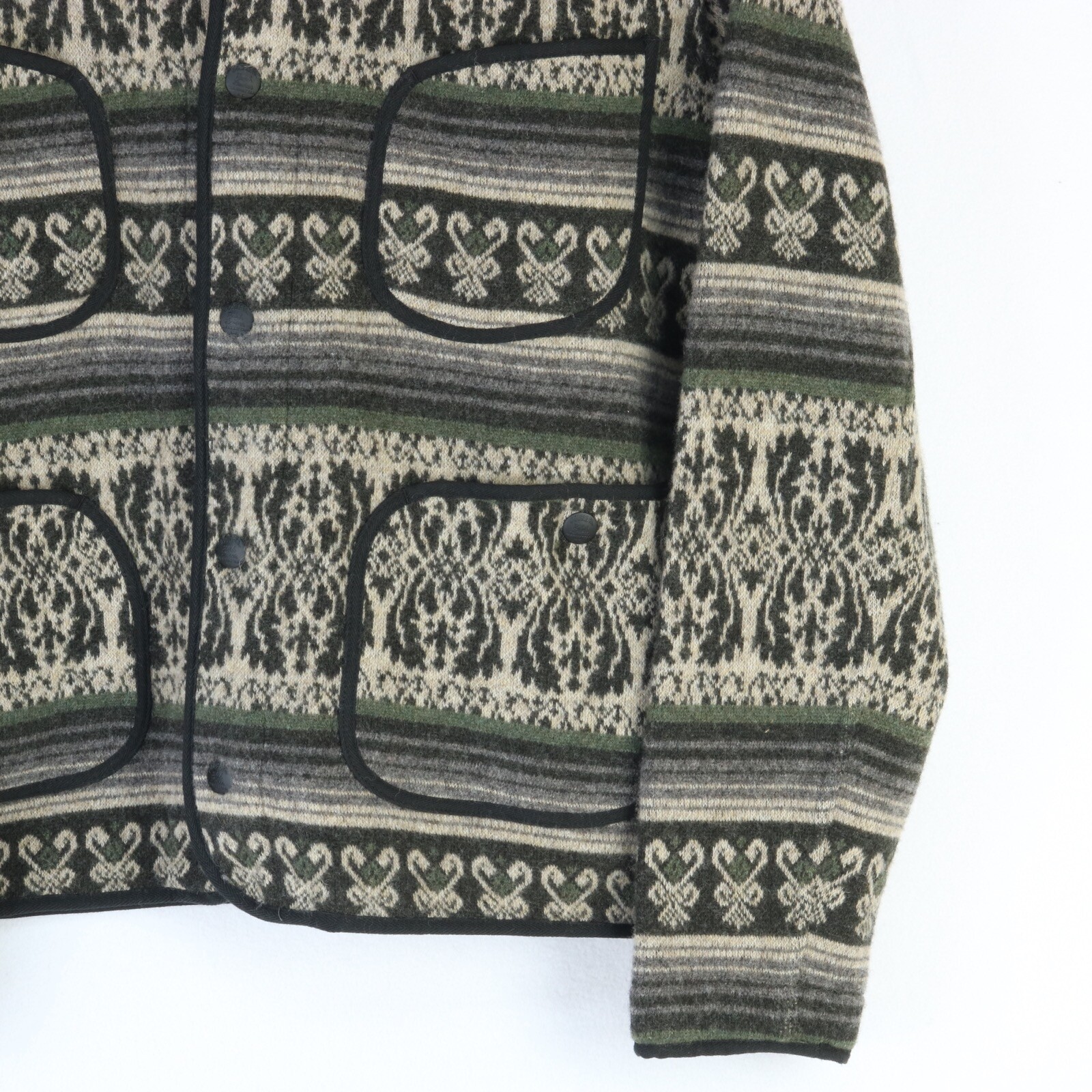 【樂淘letao】日本代購代標第一品牌－RRL DOUBLE RL BIRDSEYE SHAWL SWEATER JACKET GREEN COTTON CASHMERE WESTERN ...
