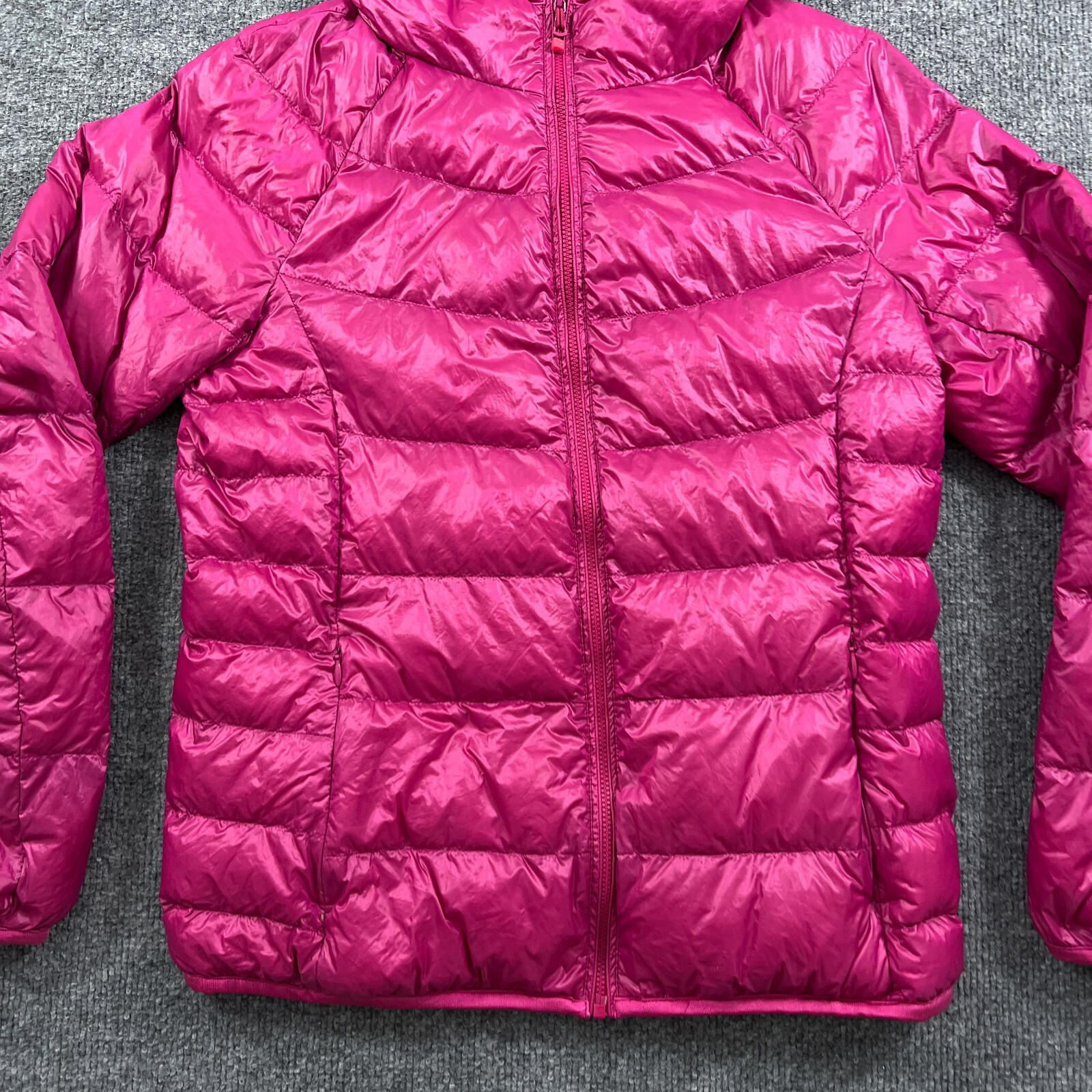 日本代購代標第一品牌【樂淘letao】－Uniqlo Womens Jacket Medium Pink Purple Full Zip Puffer Down Lightweight ...