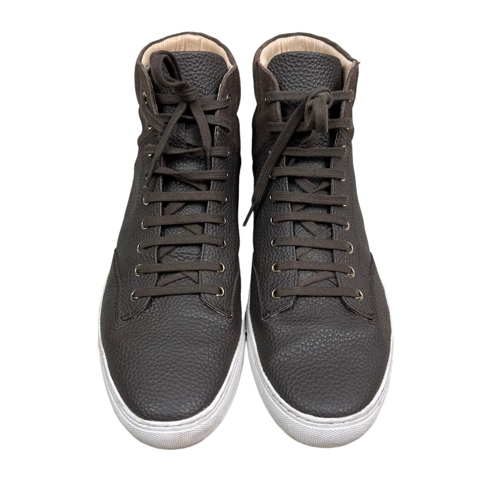 日本代購代標第一品牌【樂淘letao】－TCG Porter スニーカーs ブラウン Pebbled レザー High Top Lace Up Men's Size US 12 海外 即決