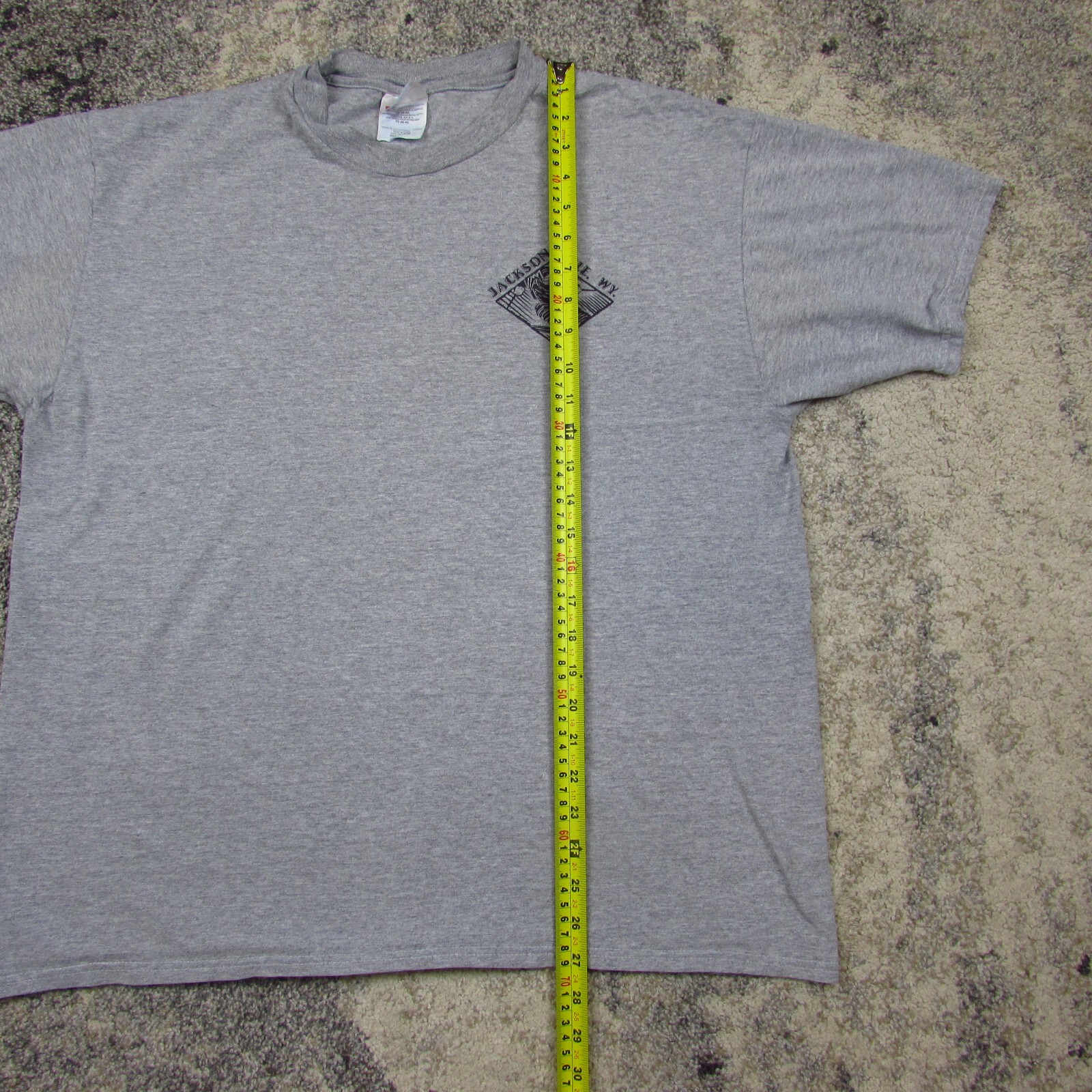 日本代購代標第一品牌【樂淘letao】－Vintage Jackson Hole Wyoming Shirt Men's Extra Large Gray Skier Graphic Tee ...