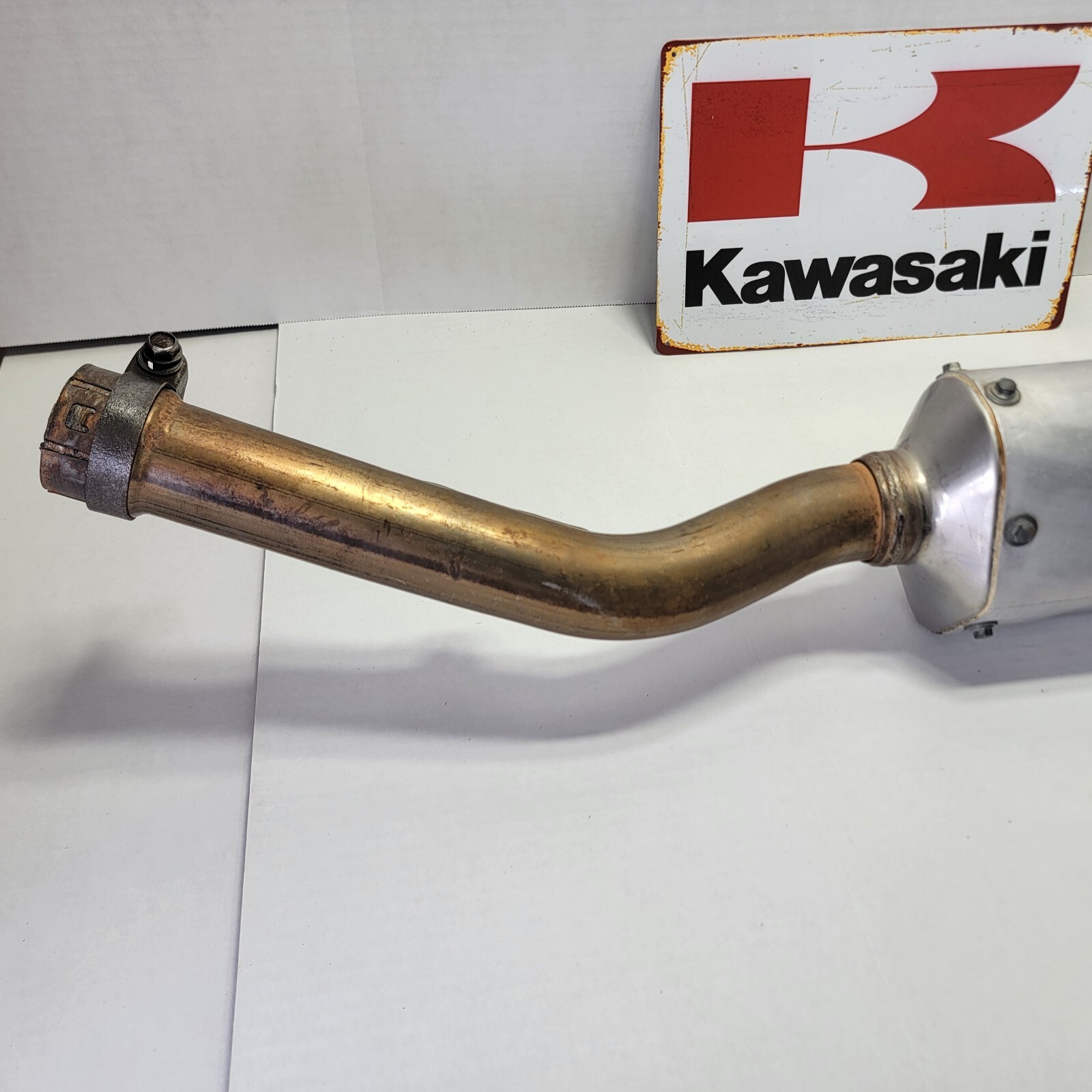 日本代購代標第一品牌【樂淘letao】－2012 Kawasaki KX250F Exhaust Muffler Silencer Stock Pipe 2012 KX 250F ...