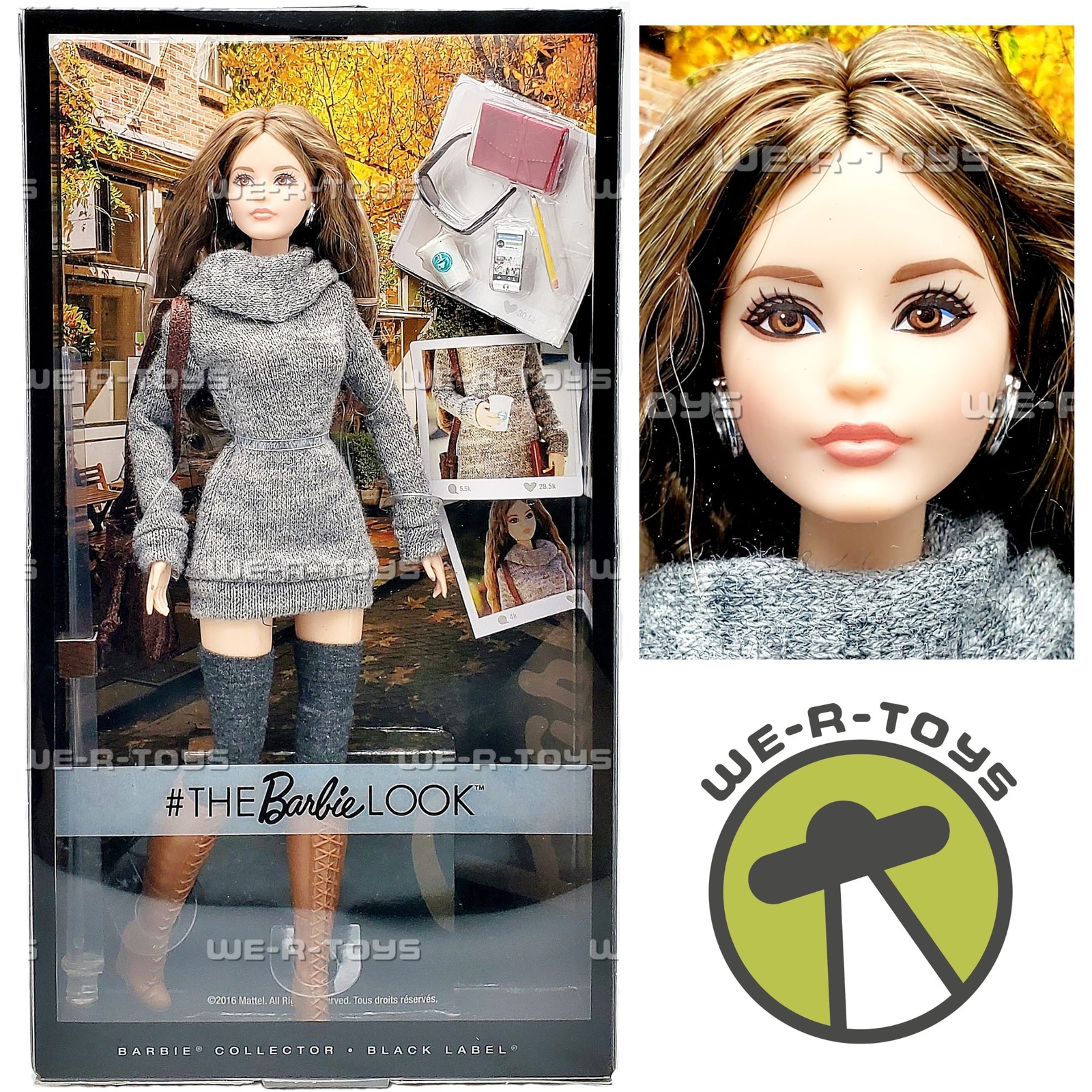 日本代購代標第一品牌【樂淘letao】－Barbie The Look Sweater Dress Doll 2016 Mattel DYX63 海外 即決