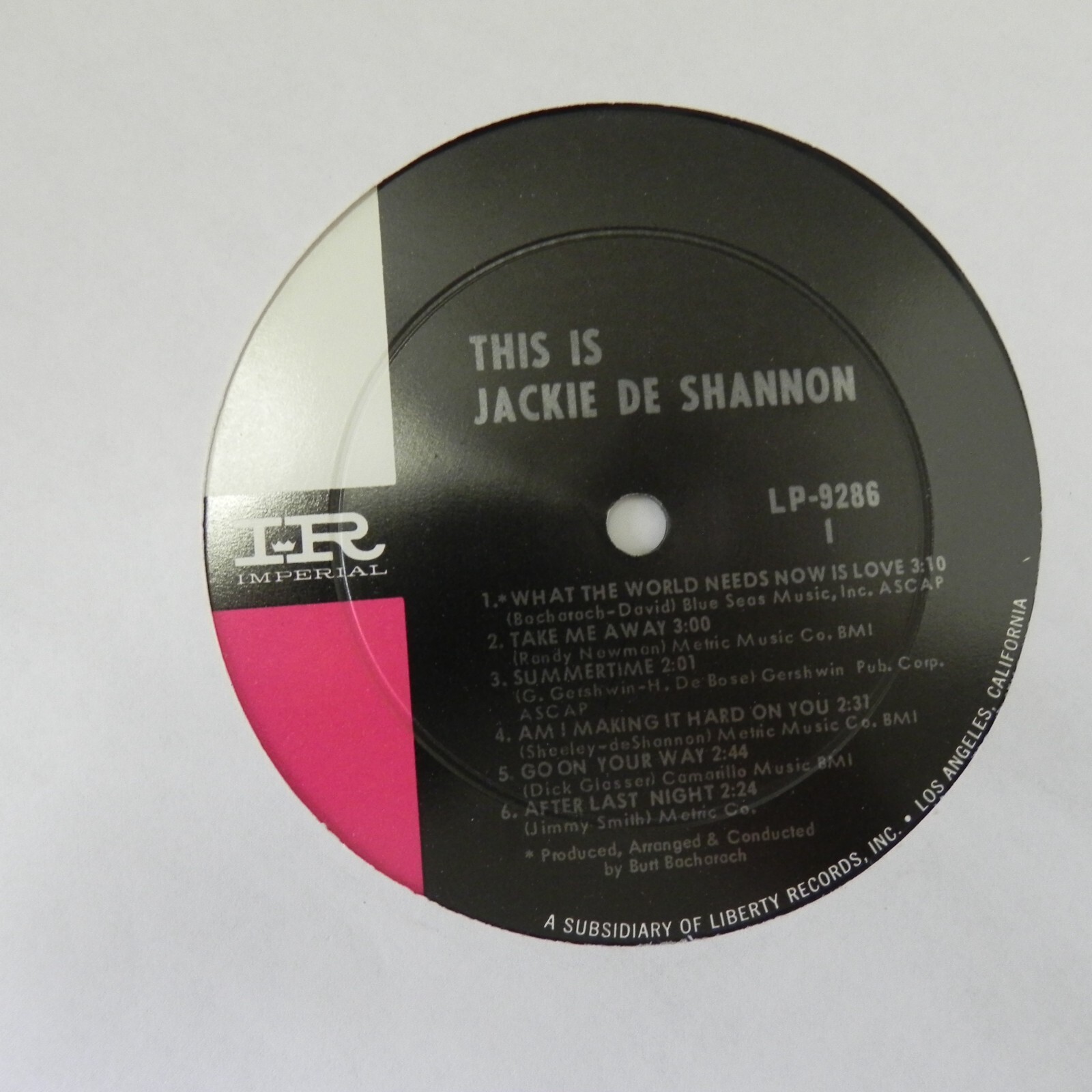 【樂淘letao】日本代購代標第一品牌－Jackie De Shannon Imperial LP-9286 Mono VG+/VG 海外 即決