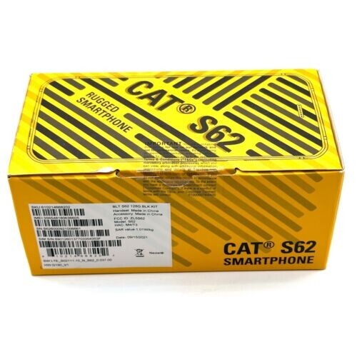 代購代標第一品牌－樂淘letao－CAT S62 - 128GB - Black (UNLOCKED) (Single SIM) 海外 即決