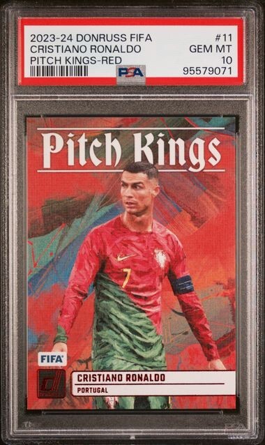 日本代購代標第一品牌【樂淘letao】－2023 Donruss FIFA Cristiano Ronaldo Pitch Kings RED PARALLEL PSA 10 GEM #11 ...