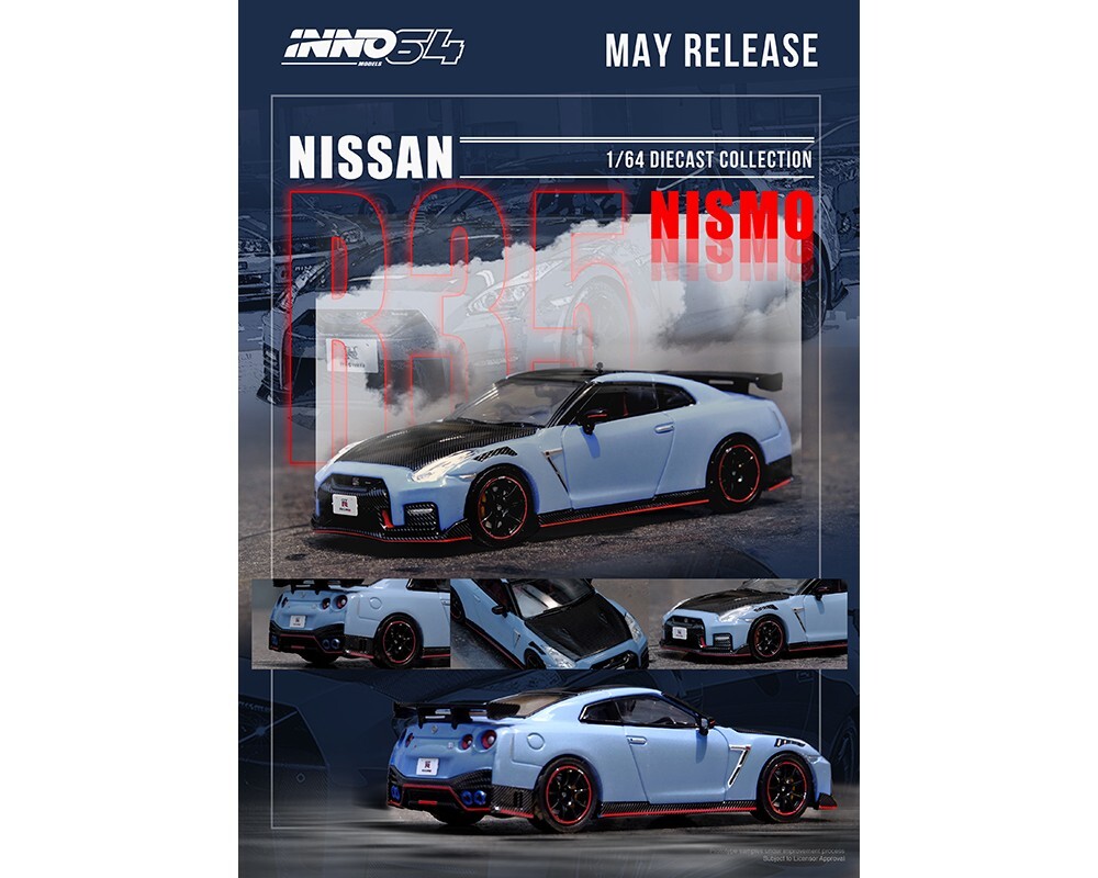 日本代購代標第一品牌【樂淘letao】－Inno64 1:64 Nissan GT-R (R35) Nismo Special Edition 2022 Stealth Gray Model ...