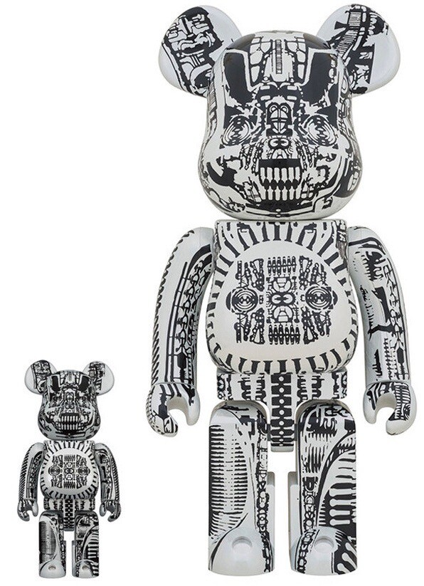 代購代標第一品牌－樂淘letao－400% & 100% Bearbrick set - H.R. Giger (White Chrome) 海外 即決