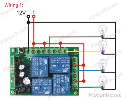 DC12v 4 CH Channel Wireless RF Remote Control Switch Relay Transmitter ... DC12v 4 CH Channel Wireless RF Remote Control Switch Relay Transmitter ...