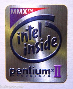 Intel Pentium 2 MMX Inside Sticker 19 x 24mm 341 | eBay