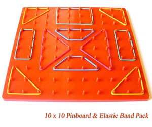 10 x 10 Pin board & Elastic Band Set Learning Resources | eBay