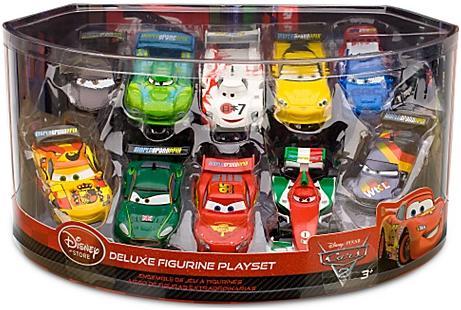 Disney Store Cars 2 Deluxe Figurine Racer 10 Play Set Cake Topper ...