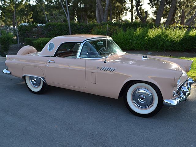 56 T-bird, Buckskin Tan W/tan&white, 312/225hp, Auto, Frame-off, Both ...