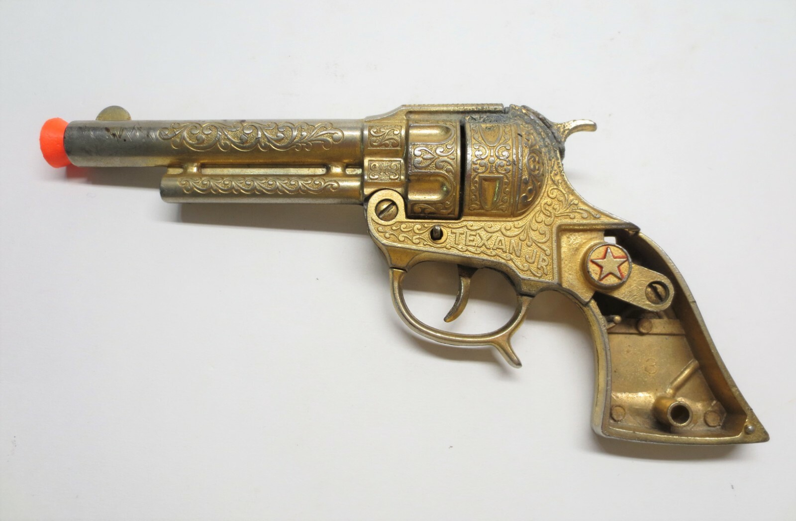 Купить Литой игрушечный пистолет Vintage 1950s Texan Jr Gold Six ...