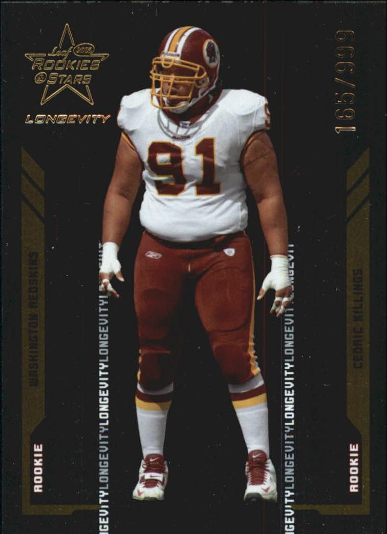 2005 Leaf Rookies & Stars - Rookie Cedric Killings #144 Longevity ...