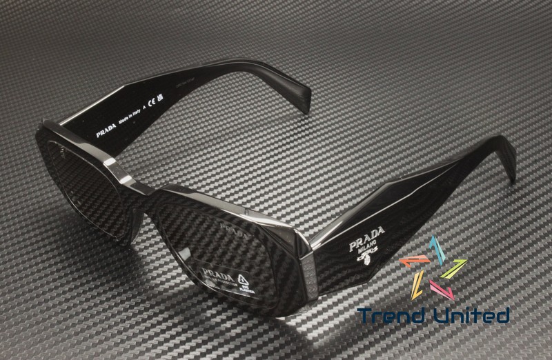 PRADA PR 17WS 1AB5S0 Black Dark Grey 49 mm Women Sunglasses