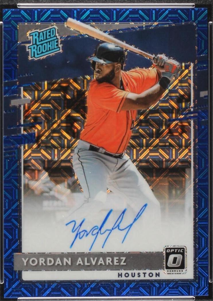 2020 Panini Donruss Optic - Rated Rookie Signatures Yordan Alvarez #RRS ...
