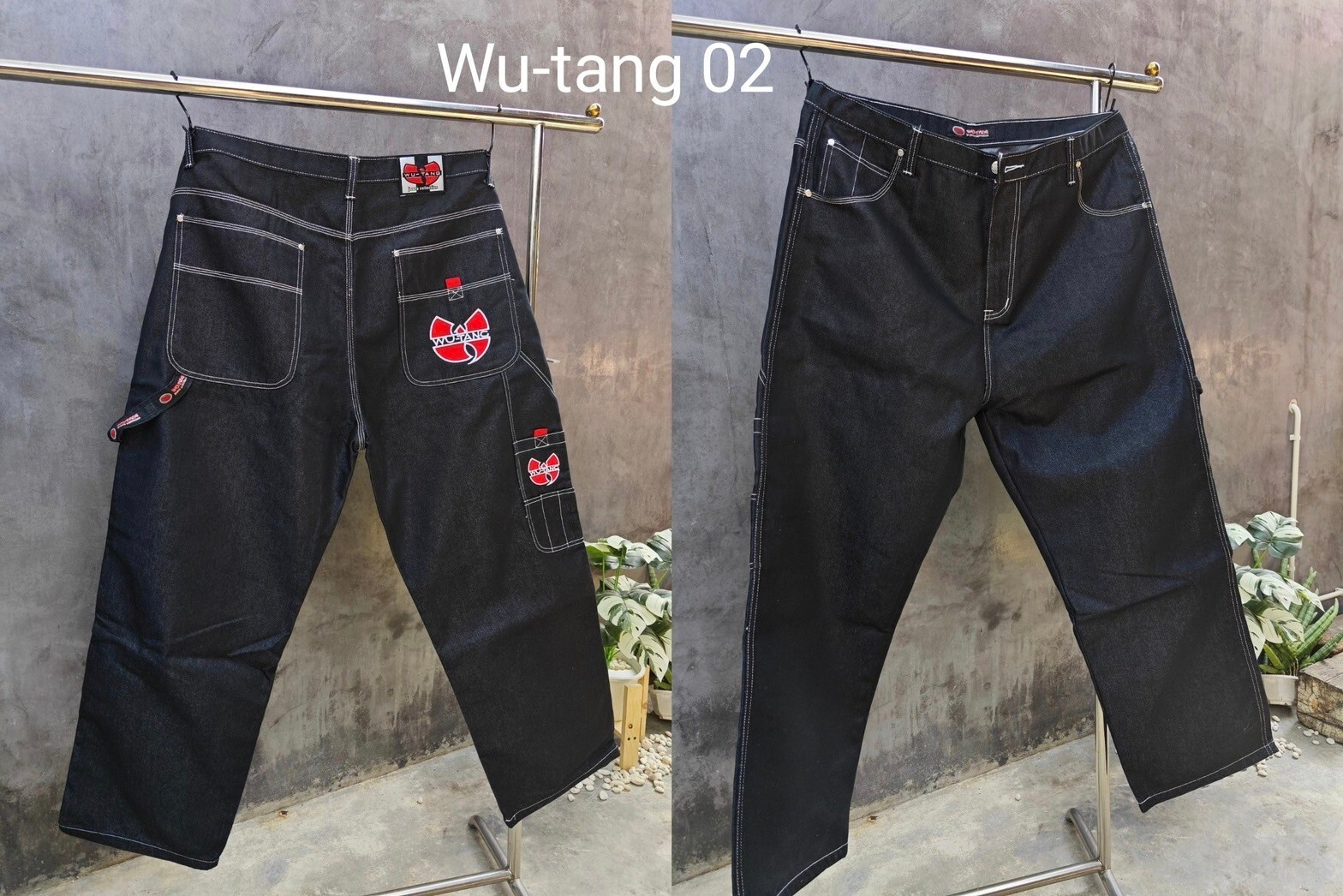 Wu-Wear CLAN Hip Hop Rap Blue Jeans Vintage 90s WU-TANG Wu-Wear CLAN Hip Hop Rap Blue Jeans Vintage 90s WU-TANG