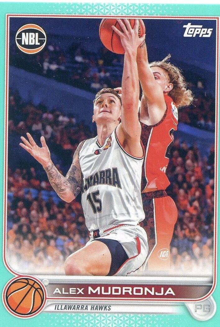 2022-23 Topps NBL National Basketball League - Alex Mudronja #38 Aqua ...