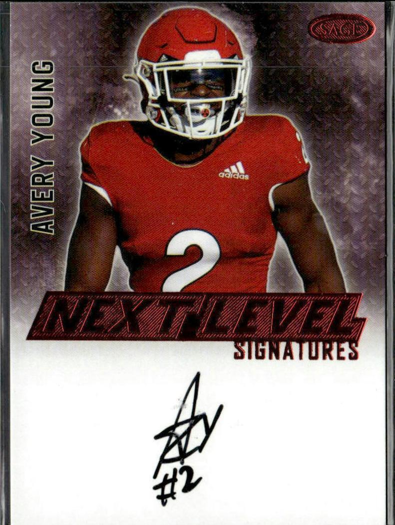 2023 SAGE Low Series - Next Level Signatures Avery Young #NLS-AY Red ...