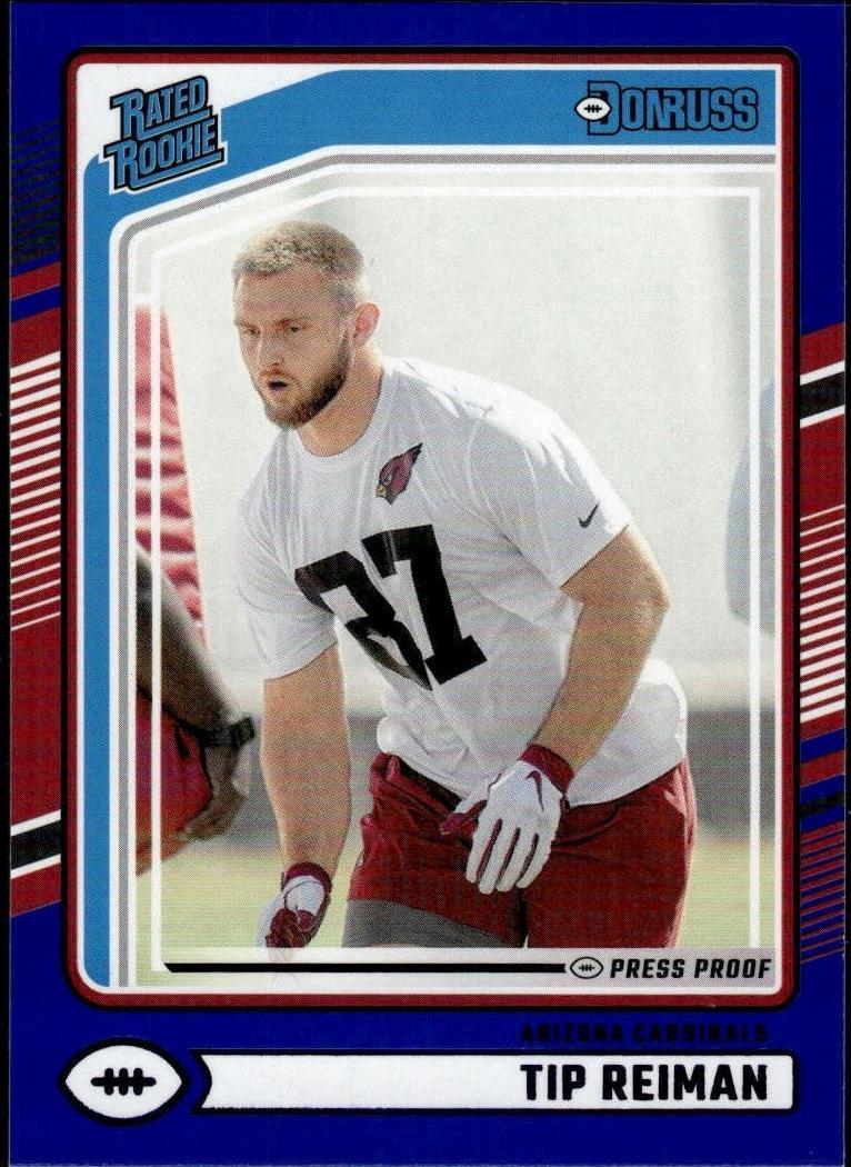 2024 Panini Donruss - Rated Rookie Tip Reiman #366 Blue Press Proof (RC ...