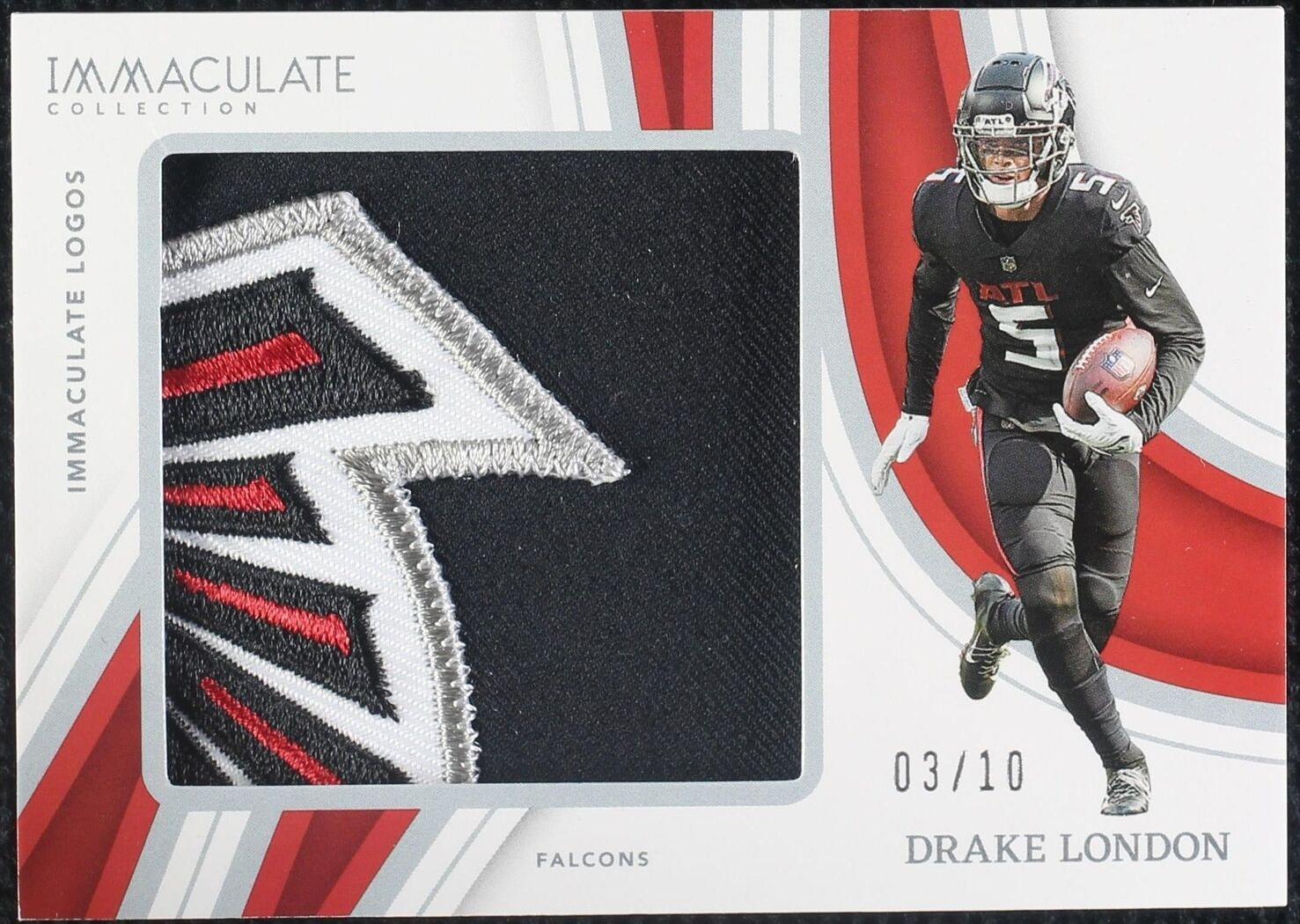 2023 Panini Immaculate Collection - Immaculate Logos Drake London #IL ...