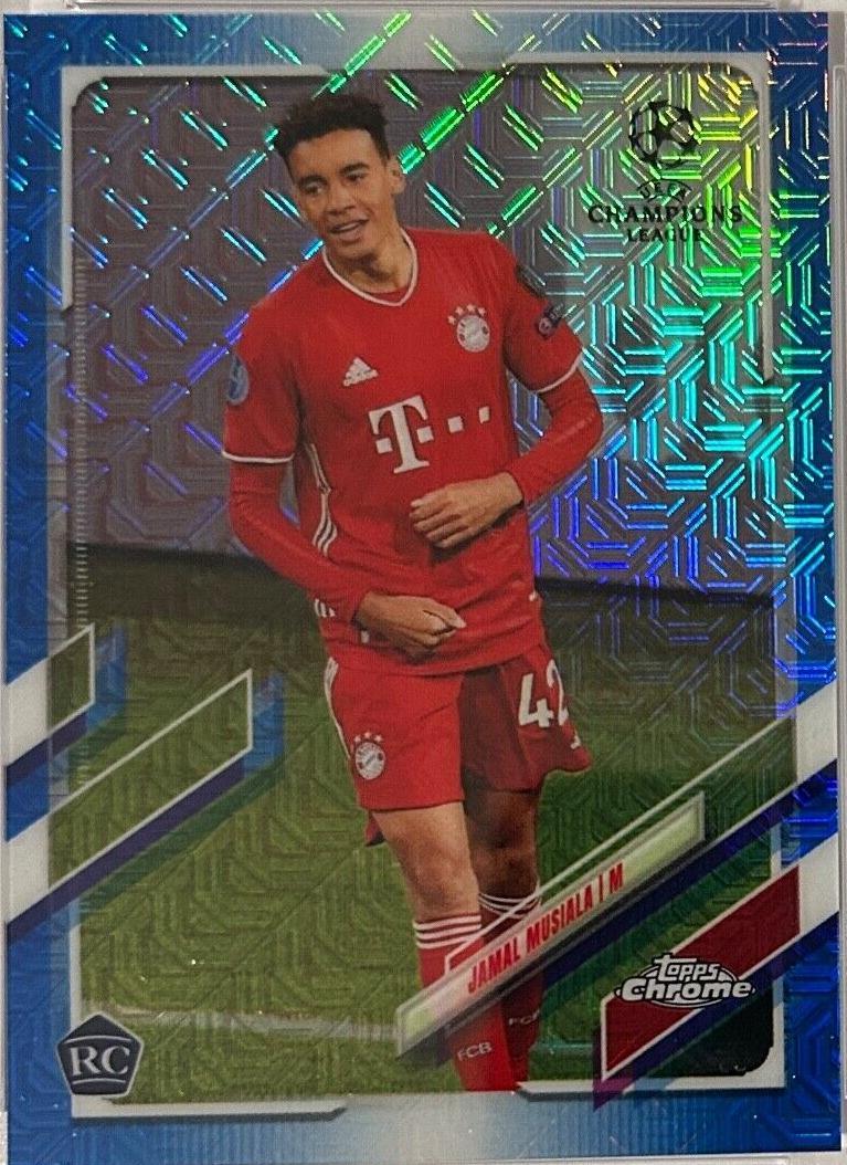 2020-21 Topps UCL Japan Edition - Jamal Musiala #81 Chrome Blue ...