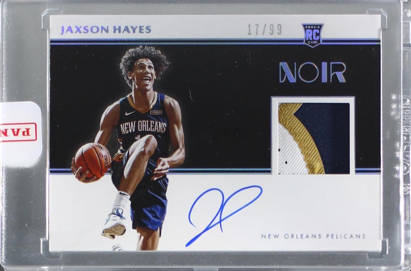 2019-20 Panini Noir - Rookie Patch Autographs Color #366 Jaxson Hayes ...