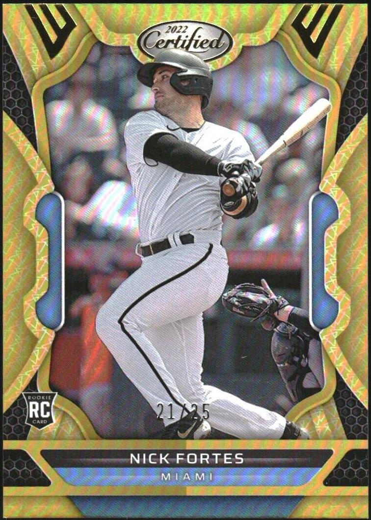 2022 Panini Chronicles - Certified Nick Fortes #17 Gold /25 (RC) for ...