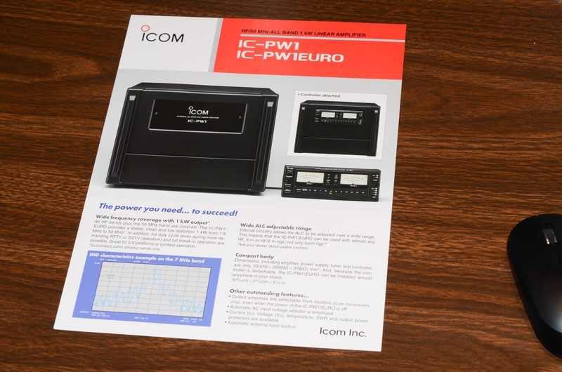 BROCHURE: ICOM IC-PW1 PW1EURO AMPLIFIERのeBay公認海外通販｜セカイモン