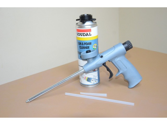 COMBI SOUDAL PU EXPANDING FOAM KIT-10 CANS 750ML +COMPACT GUN +GUN ...