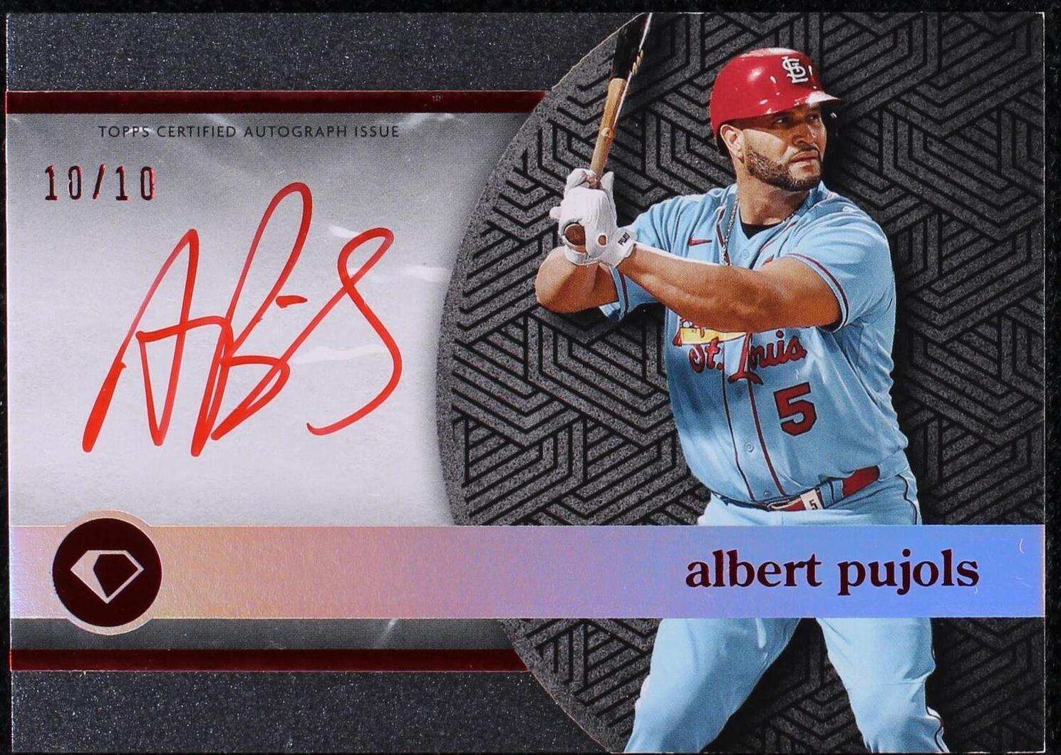 2024 Topps Diamond Icons - White Polychromatink Autographs Albert ...