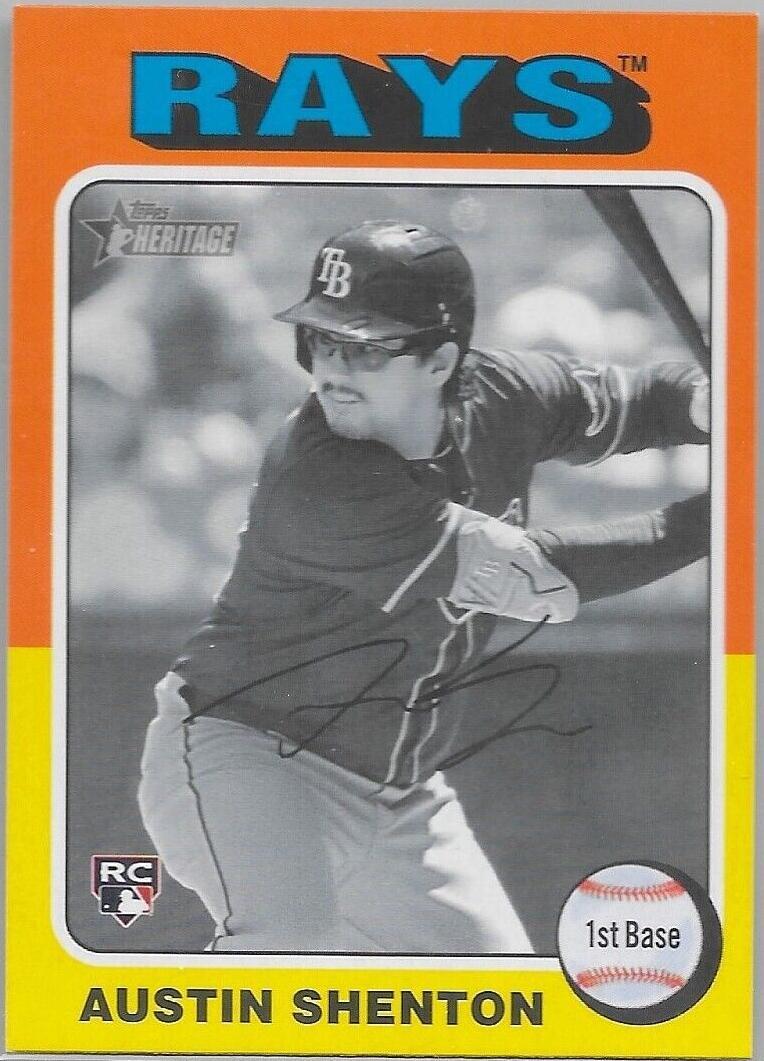 2024 Topps Heritage High Number - Austin Shenton #637 Black & White (RC ...