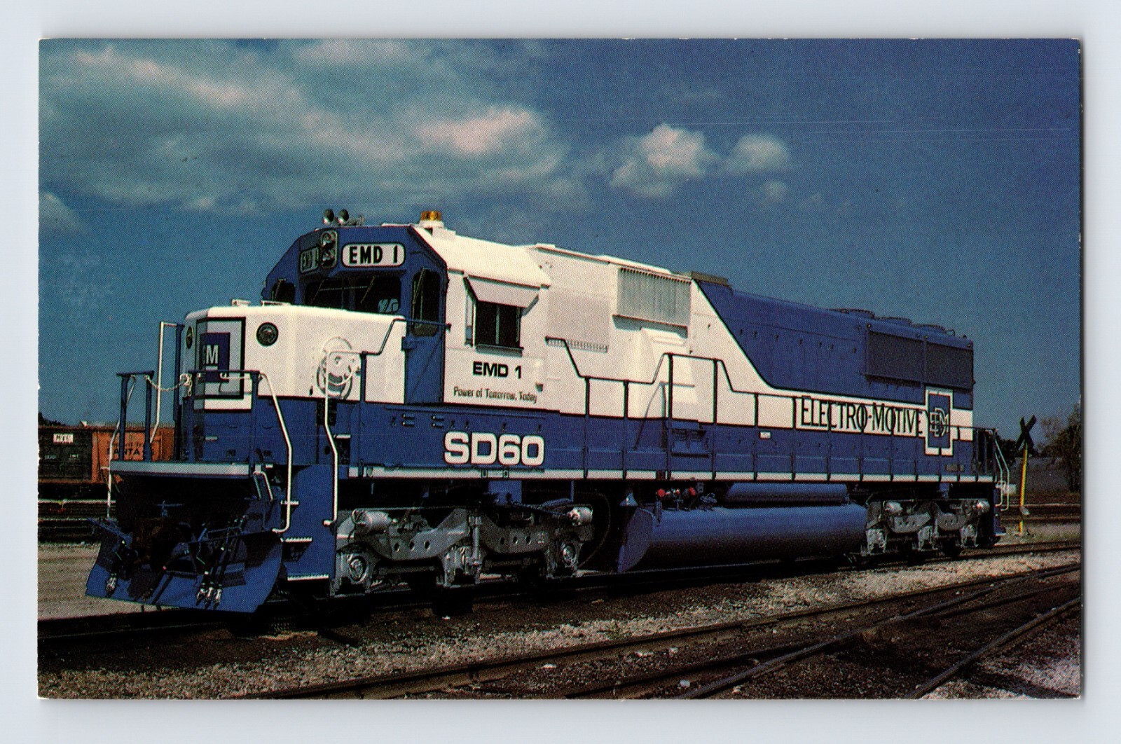 Postcard Railroad Train Electro-Motive 1 EMD SD60 Demo 1970s Unposted ChromeのeBay公認海外通販｜セカイモン