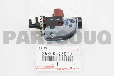 2586028080 Genuine Toyota Valve Assy, Vacuum Switching, No.1 25860-28080