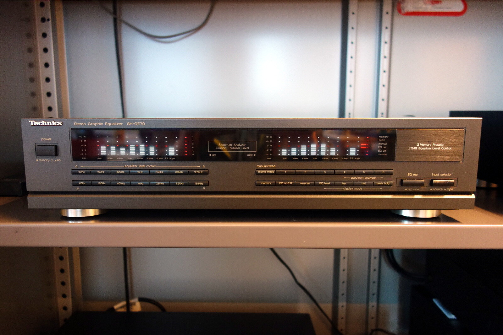 Technics SH-GE70 Stereo Graphic Equalizer, 7 Band. - Hi Fi Equipment