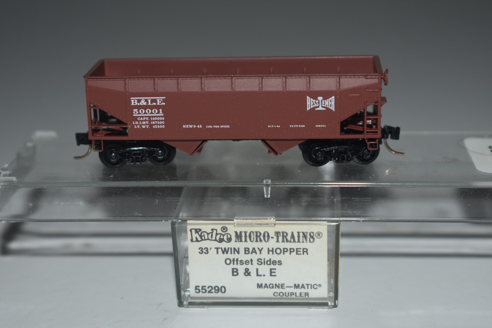 N Scale Kadee 55290 Bessemer & Lake Erie 33' Twin Bay Hopper 50001 C48568のeBay公認海外通販｜セカイモン