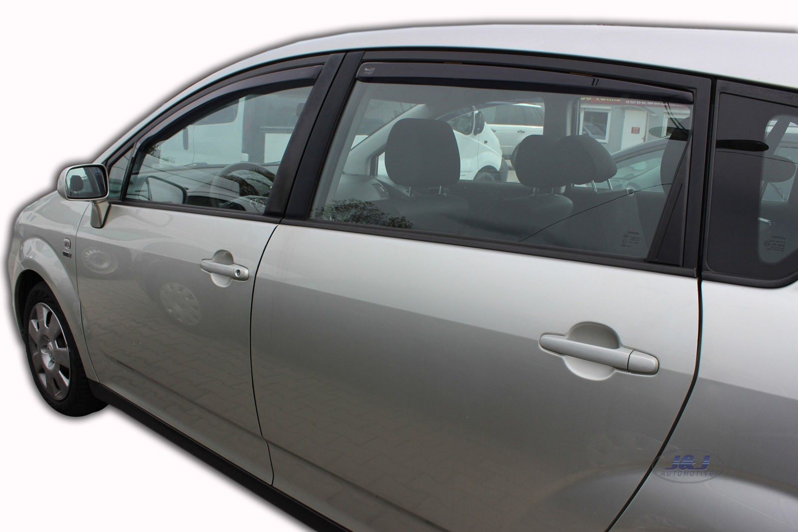 DTO29366 Toyota COROLLA VERSO 2004-2009 wind deflectors 4pc set TINTED ...