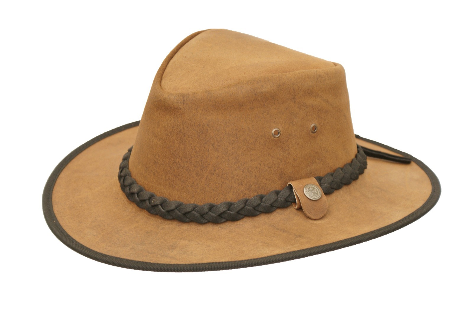 Australian Leather Bush Hat Aussie Style Cowboy Western Hat 5 Sizes 7 ...