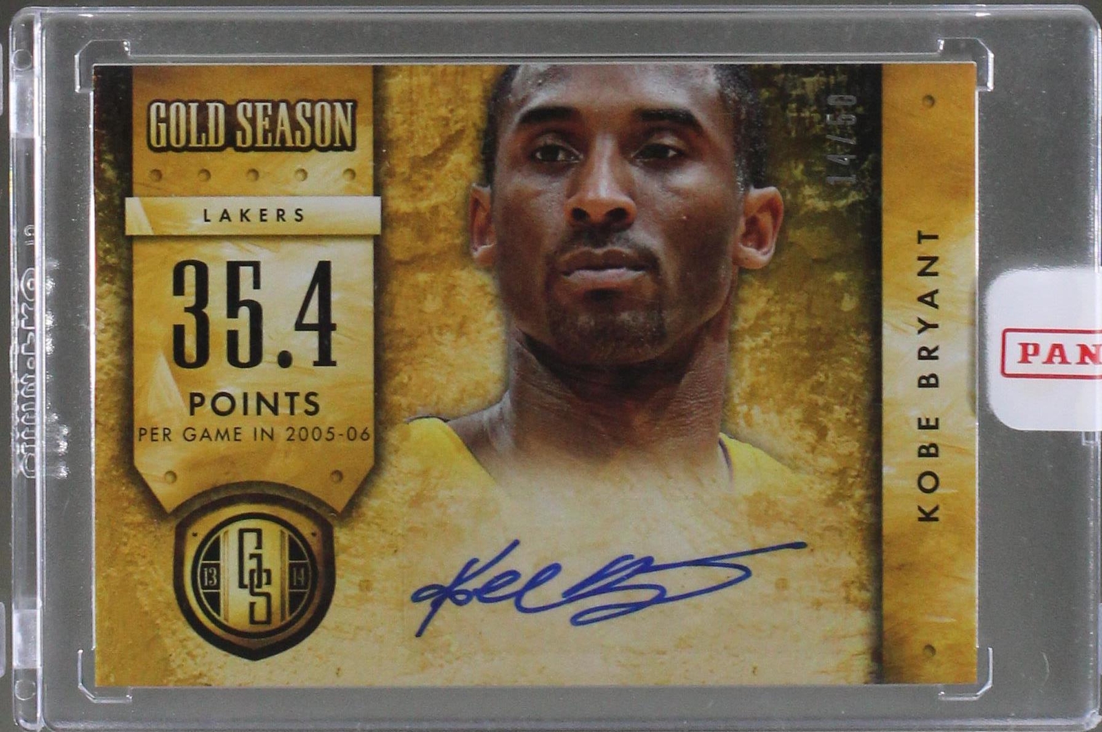 2013-14 Panini Gold Standard - Gold Season Autographs #25 Kobe Bryant ...