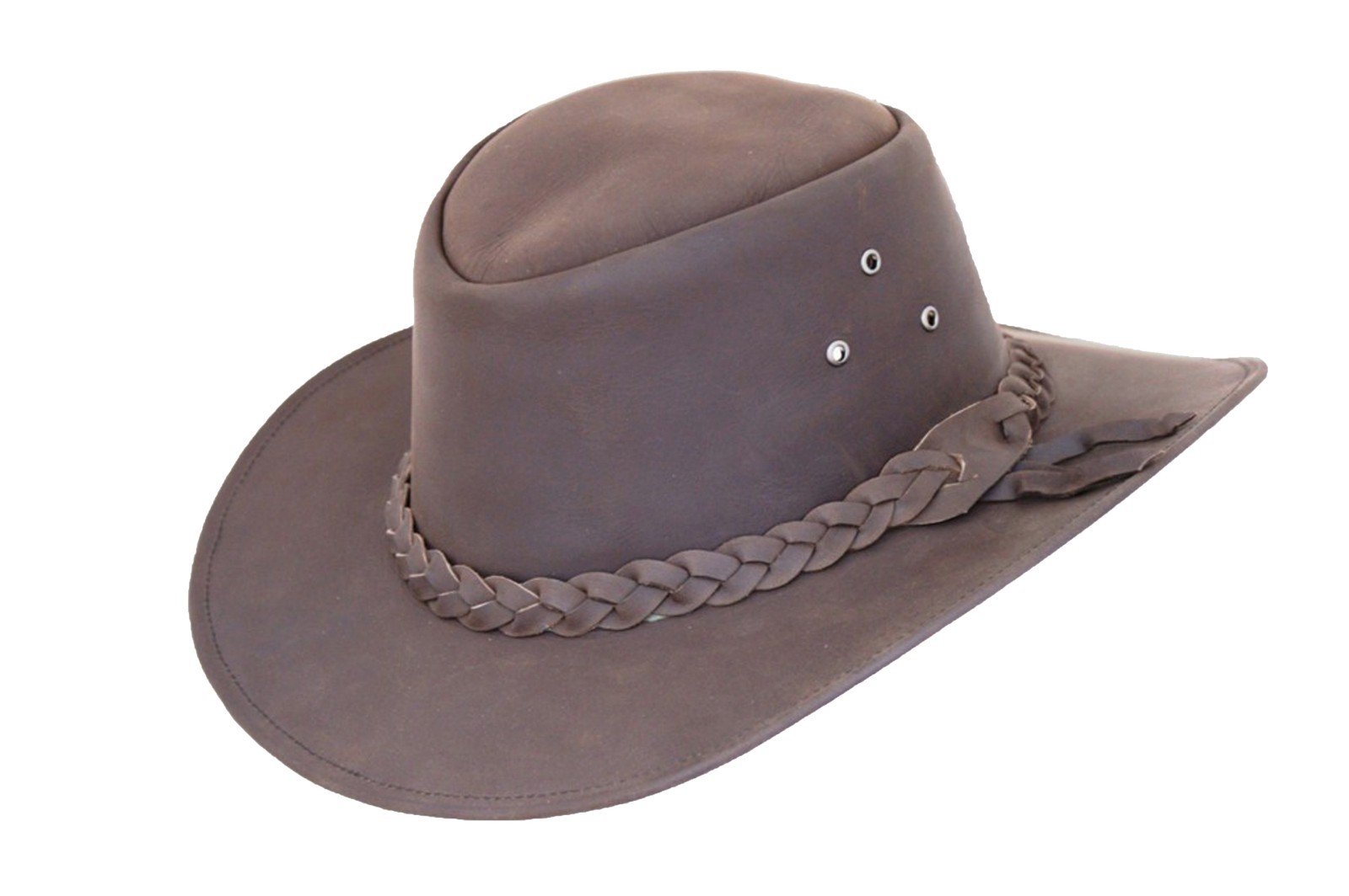 Australian Leather Bush Hat Aussie Style Cowboy Western Hat 5 Sizes 7 ...