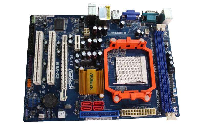 Asrock N68-s3 Ucc Socket Am3 Ddr3 Microatx Motherboard