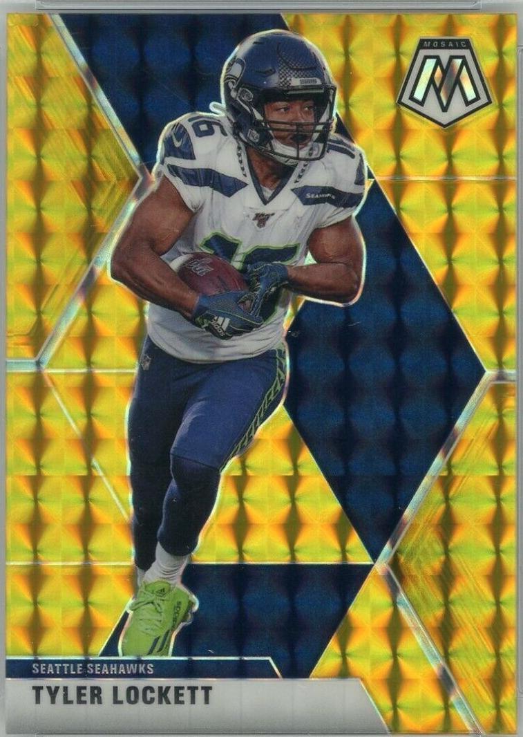2020 Panini Mosaic - Tyler Lockett #183 Gold Mosaic Prizm /10 for sale ...