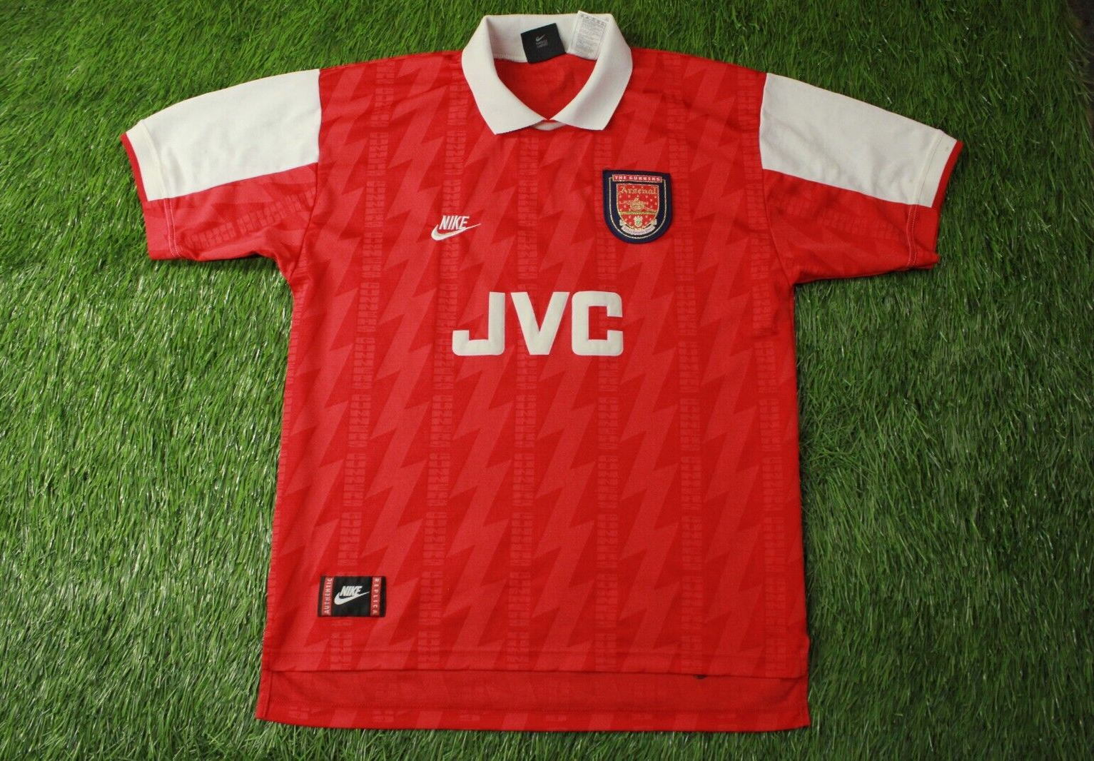 ARSENAL LONDON 1994-1996 RARE FOOTBALL SHIRT JERSEY HOME ARSENAL LONDON 1994-1996 RARE FOOTBALL SHIRT JERSEY HOME